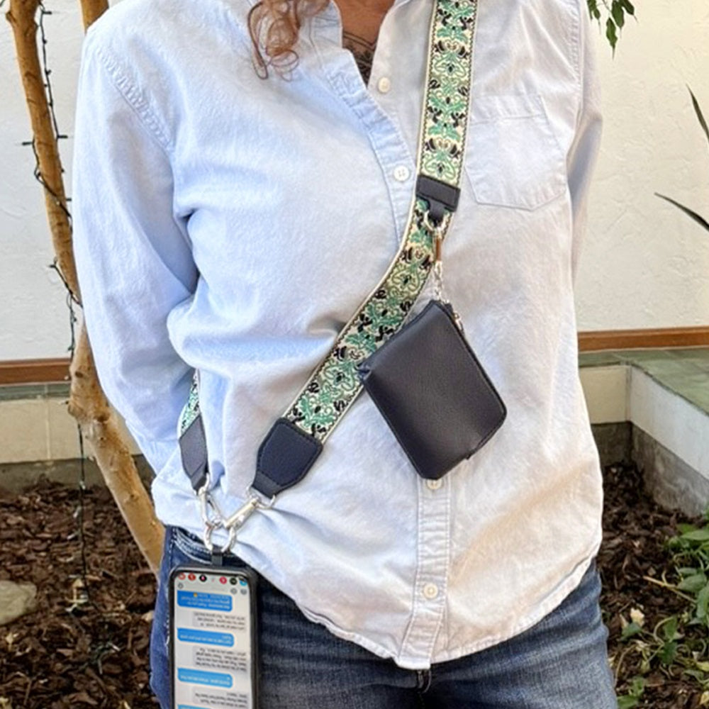 Clip & Go Strap w/RFID Pouch Brocade Pattern – SaveTheGirls