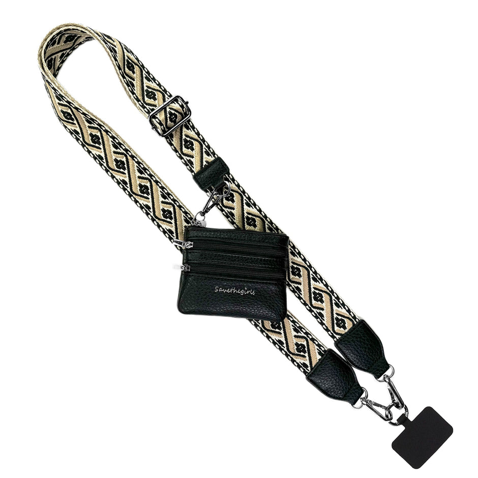 Clip & Go Strap w/Zippered Pouch XOXO – SaveTheGirls